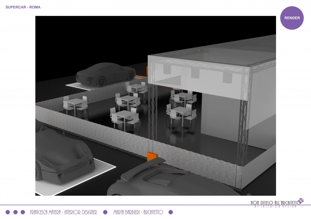 TAVOLA-RENDER-SuperCar1 - Architettura e design a Roma