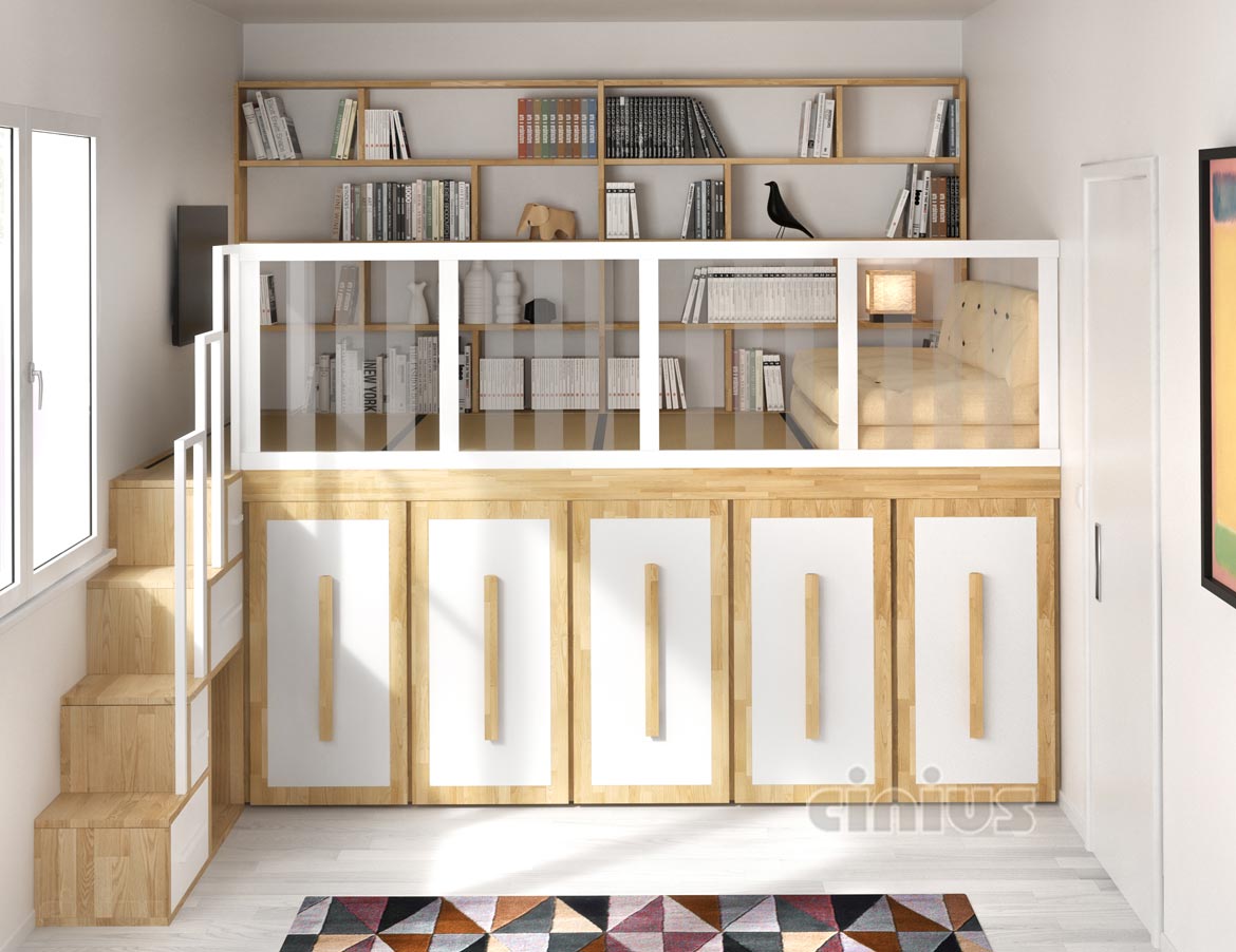 letto pedana cinius – Architettura e design a Roma