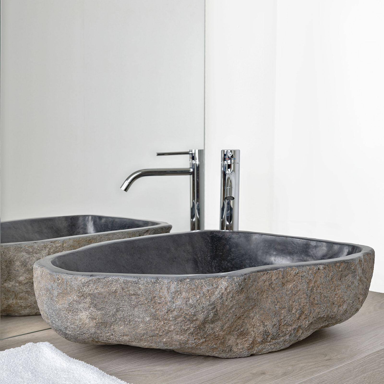 design-lavabo-da-appoggio-in-pietra-naturale-di-fiume-50-x-15h-cm ...